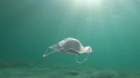 Mask Floating In Ocean Underwater | Stock Video | Pond5