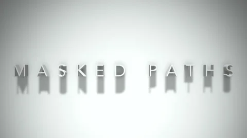 masked paths 3D title animation white te... | Stock Video | Pond5
