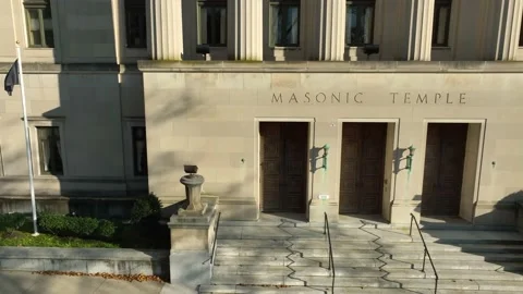 Masonic Temple, Masonic Hall building as... | Stock Video | Pond5