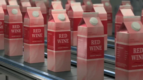 Mass production of the alcoholic red win... | Stock Video | Pond5