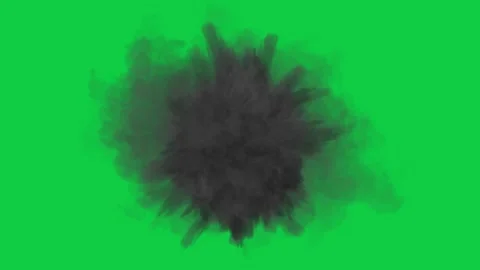 Massive explosion on green screen. Ultra... | Stock Video | Pond5