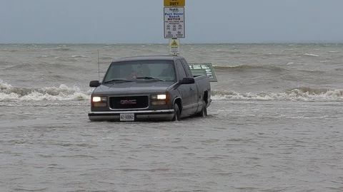 Massive flooding with high water levels ... | Stock Video | Pond5