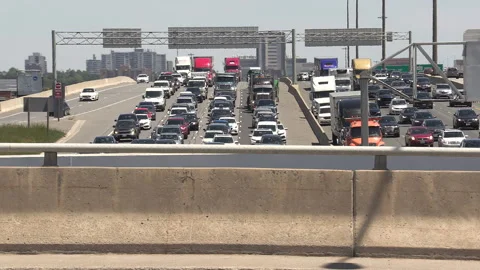 Massive heavy traffic jam and gridlock o... | Stock Video | Pond5