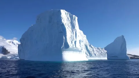 Massive Iceberg chunk in the sea of Anta... | Stock Video | Pond5