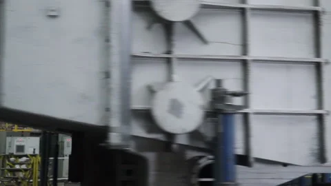 Massive Lathe Working in a Rotating Moti... | Stock Video | Pond5