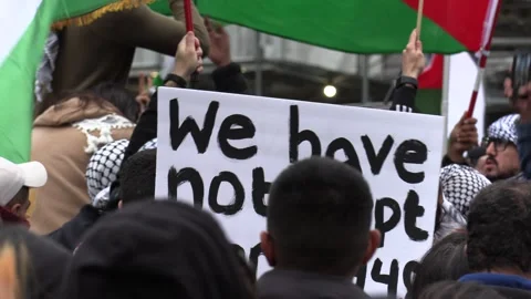 Massive pro Palestine Hamas demonstratio... | Stock Video | Pond5