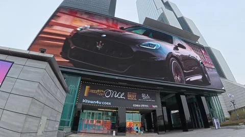 Massive Smart LED Display At COEX K-POP ... | Stock Video | Pond5