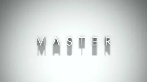 master 3D title animation text with shad... | Stock Video | Pond5