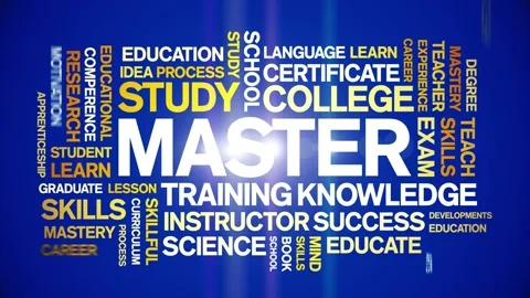 Master animated word cloud,animation tex... | Stock Video | Pond5