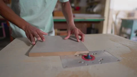 Master carpenter orienting young apprent... | Stock Video | Pond5