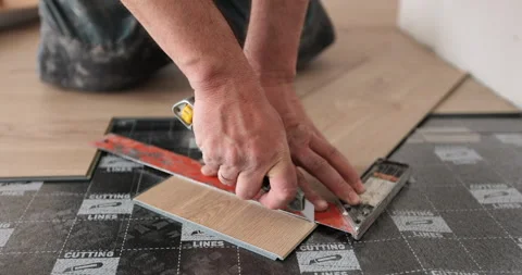 Master of floor installation and the pro... | Stock Video | Pond5