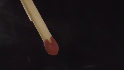 Match is turning on with fire effect | Stock Video | Pond5