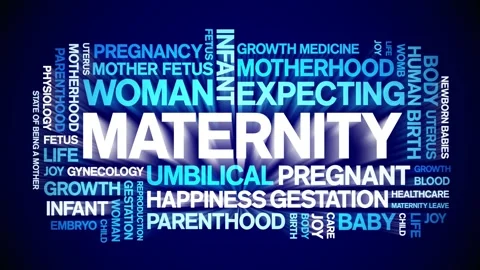 Maternity animated tag word cloud,animat... | Stock Video | Pond5