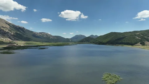 The Matese Lake in the Parco del Matese ... | Stock Video | Pond5