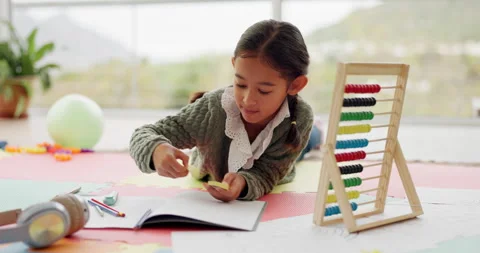 Math, assessment and kid counting for le... | Stock Video | Pond5