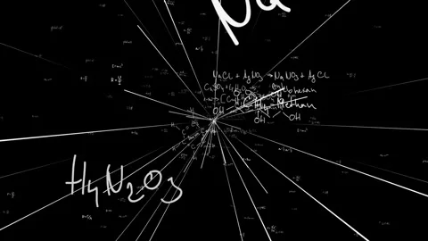 math equations, formulas, Science, Chemi... | Stock Video | Pond5