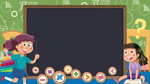 Math Formulas with Girl Students and Bla... | Stock Video | Pond5