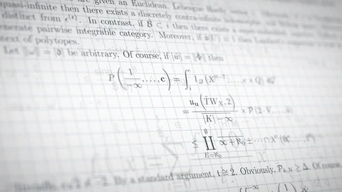 Math Paper Stock Footage ~ Royalty Free Stock Videos | Pond5