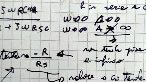 math science formula on paper stop motio... | Stock Video | Pond5