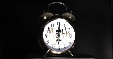 Math Clock Stock Video Footage | Royalty Free Math Clock Videos | Pond5