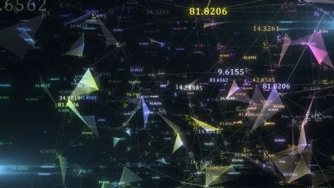 Mathematical background with symbols, fu... | Stock Video | Pond5