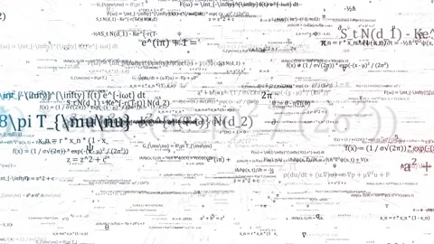 Mathematical Equations Math Formulas Par... | Stock Video | Pond5