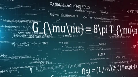 Mathematical Equations Math Formulas Par... | Stock Video | Pond5