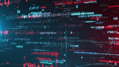 Mathematical Equations Math Formulas Par... | Stock Video | Pond5