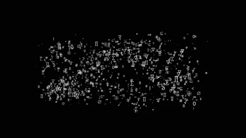 Maths numbers and symbols floating off s... | Stock Video | Pond5