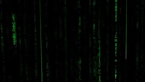 Matrix Artificial Intelligence Falling B... | Stock Video | Pond5