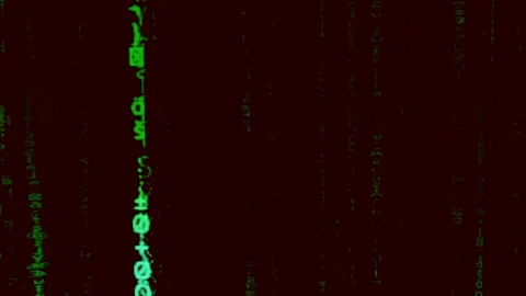 Matrix Artificial Intelligence Falling B... | Stock Video | Pond5