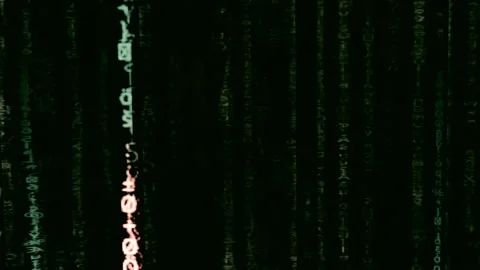 Matrix Artificial Intelligence Falling B... | Stock Video | Pond5