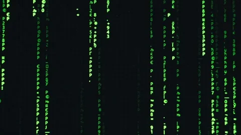 Matrix Background, Green Digital Rain on... | Stock Video | Pond5
