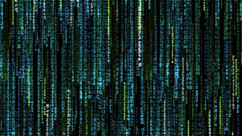 Matrix background loop. 3d animation | Stock Video | Pond5