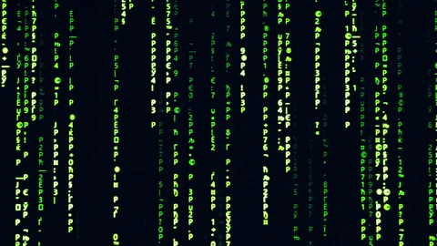Matrix Code Background, Digital Rain of ... | Stock Video | Pond5