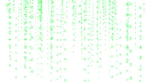 Matrix code falling orbiting white scree... | Stock Video | Pond5