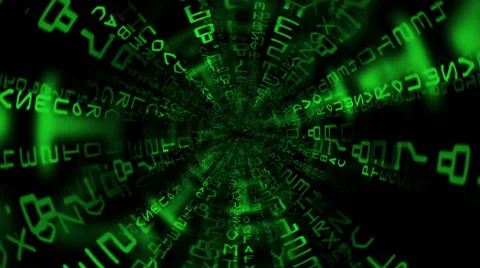 Matrix Code Tunnel Background | Stock Video | Pond5