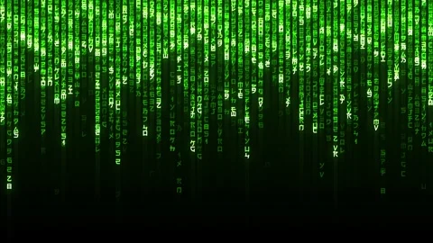 Matrix Data Flowing Background | Stock Video | Pond5