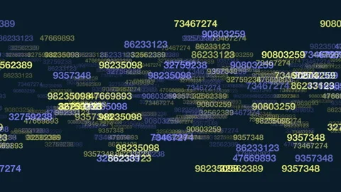 Matrix neon binary code from numbers in ... | Stock Video | Pond5