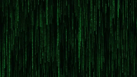 matrix rain of digital HEX code. Compute... | Stock Video | Pond5
