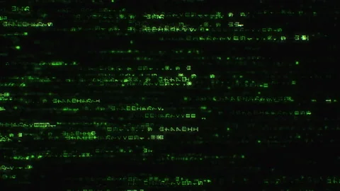 Matrix Rain Horizontal | Stock Video | Pond5