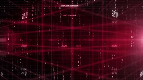 Red Matrix Numbers Stock Footage ~ Royalty Free Stock Videos | Pond5
