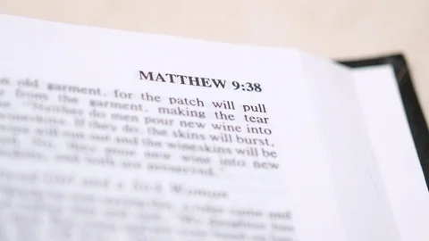 Matthew Book Of The Bible | Stock Video | Pond5