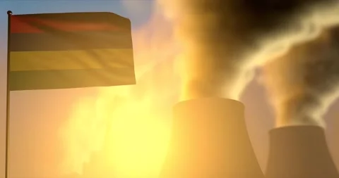 Mauritius flag on smoking pipes backgrou... | Stock Video | Pond5