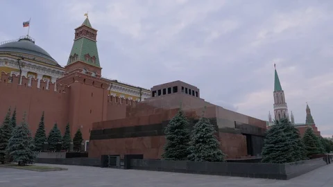 Mavsoleum of Lenin, wall and towers of K... | Stock Video | Pond5