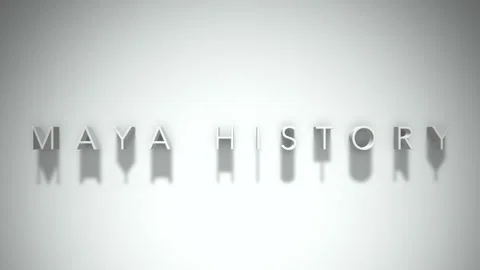 maya history 3D title animation white te... | Stock Video | Pond5