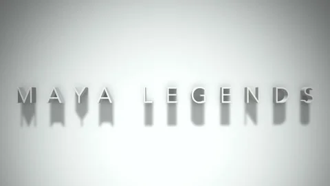 maya legends 3D title animation white te... | Stock Video | Pond5
