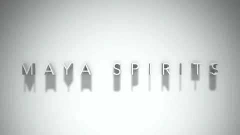 maya spirits 3D title animation white te... | Stock Video | Pond5