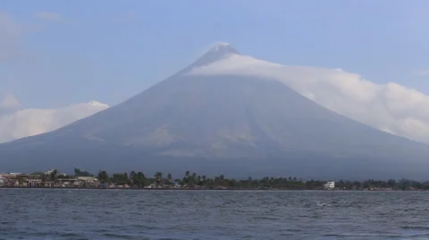 Mayon Volcano in Legazpi, Philippines. | Stock Video | Pond5