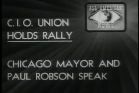 Mayor Edward Kelly and Actor Paul Robeso... | Stock Video | Pond5